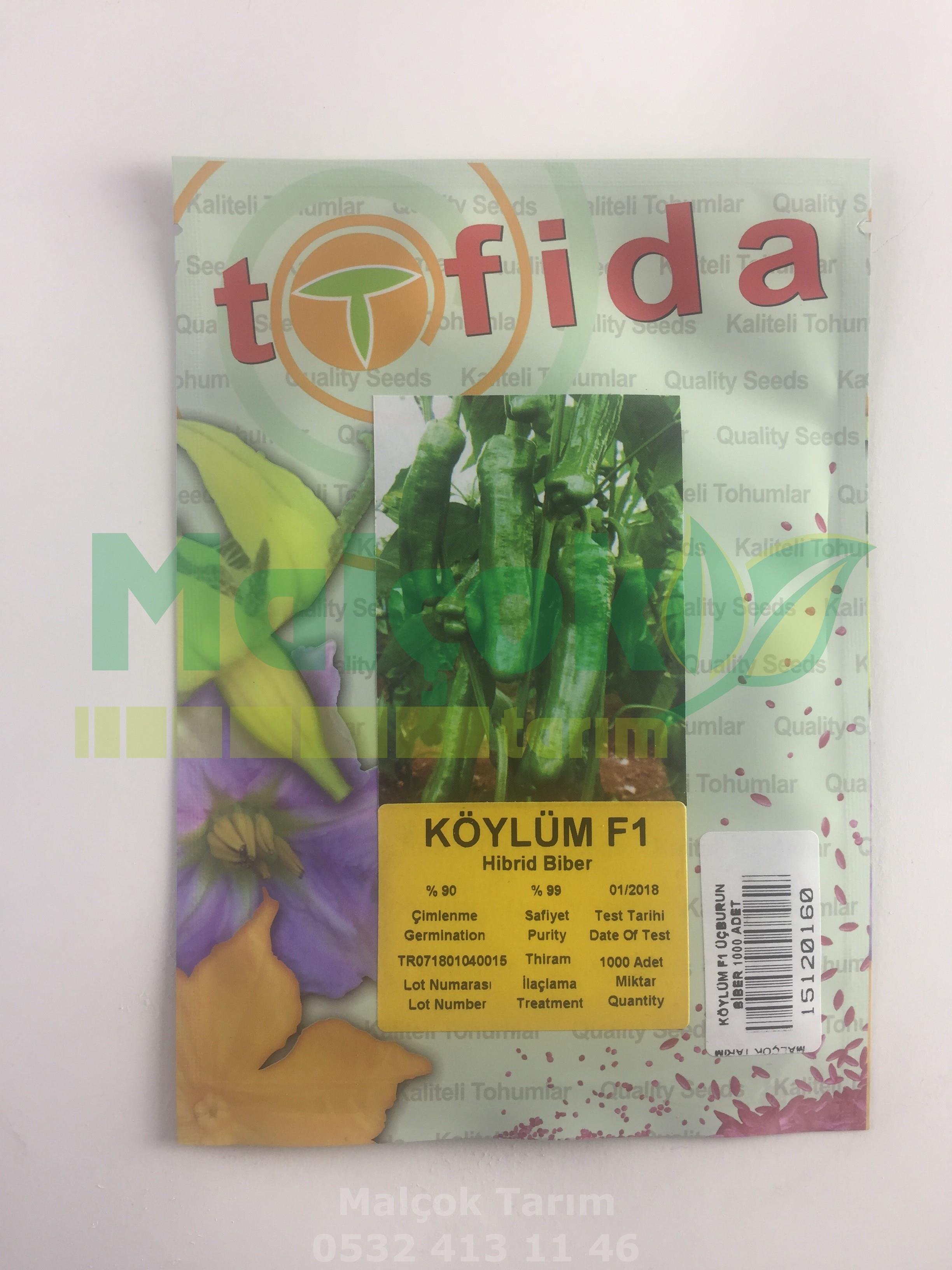 Hibrit F1 Biber Tohumları >> Malçok Tarım
